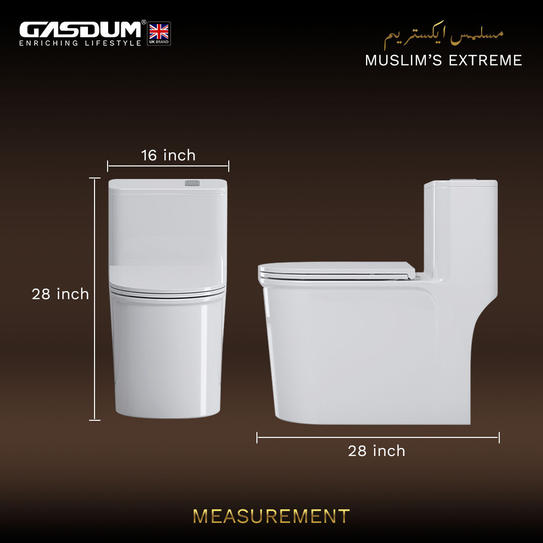 PREMIUM CERAMIC HIGH COMMODE MUSLIM EXTREME